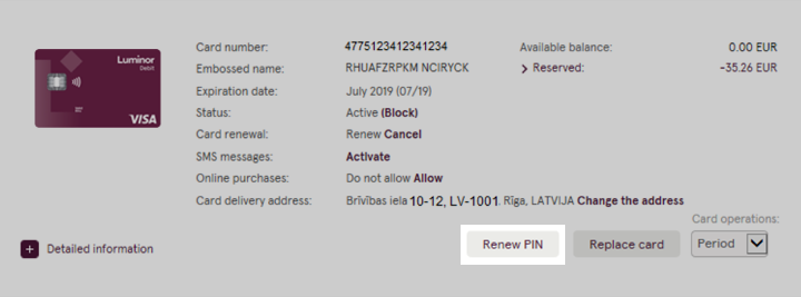 Card help page | Luminor